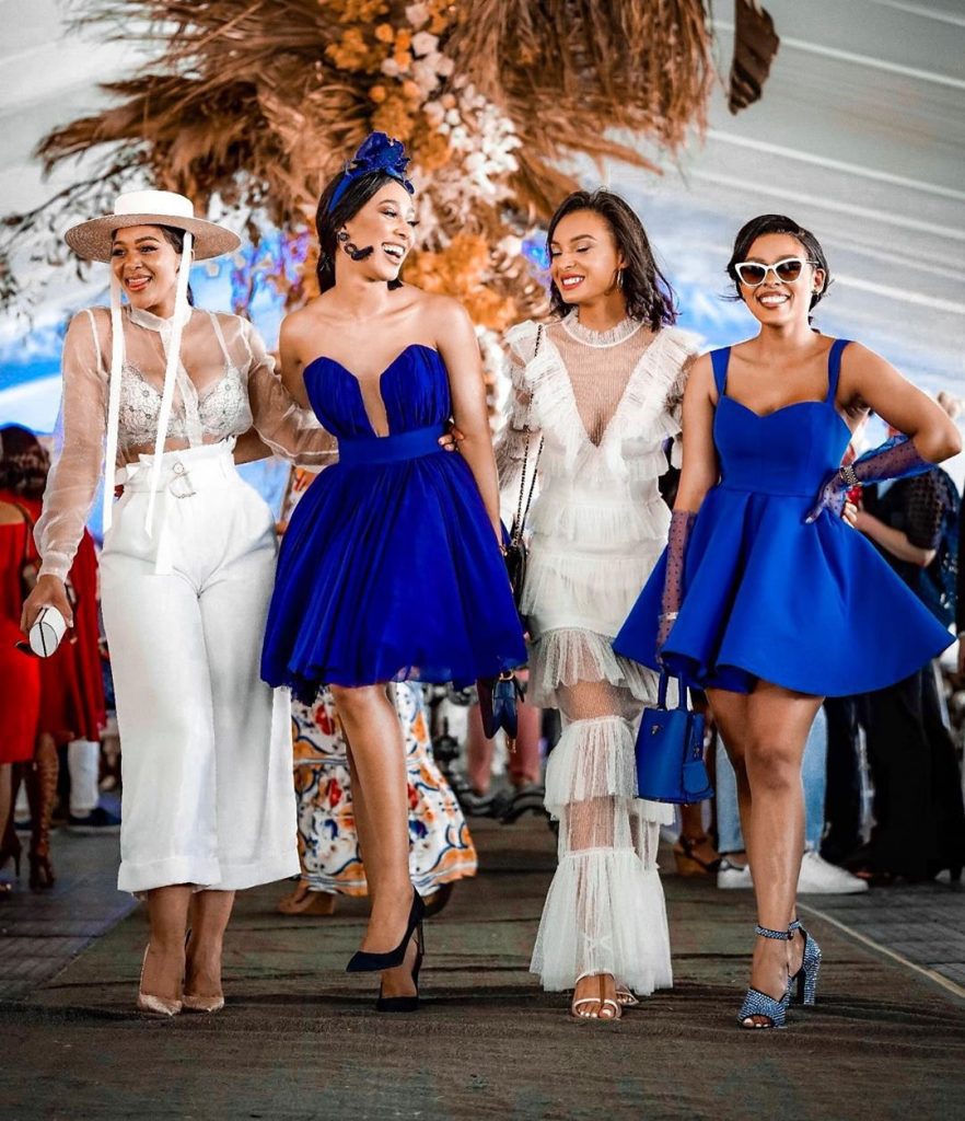 Glamstyla! Kefilwe Mabote & Sarah Langa Spotted In Lovely Blue Dress ...