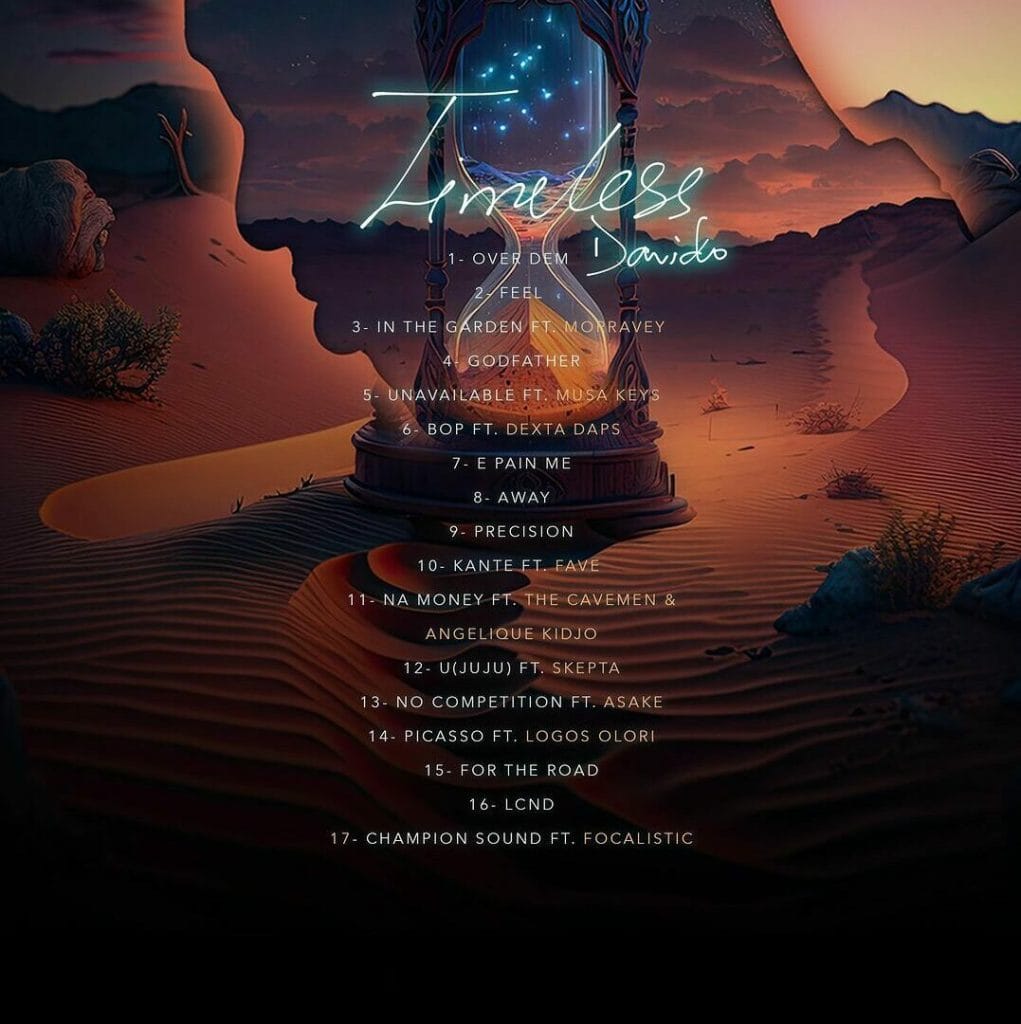 Davido Drops Tracklist for His "Timeless" Album and it is Star-Studded