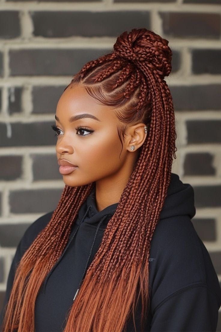 10 Gorgeous Box Braids with Loose Hair You'll Fall in Love With | GlamCityz