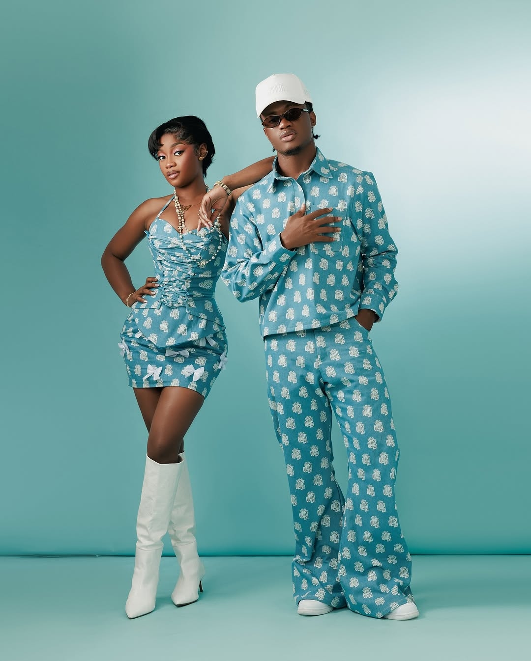 A Stunning Denim Affair: Celebrities Light Up the Olori Ebi Party with ...