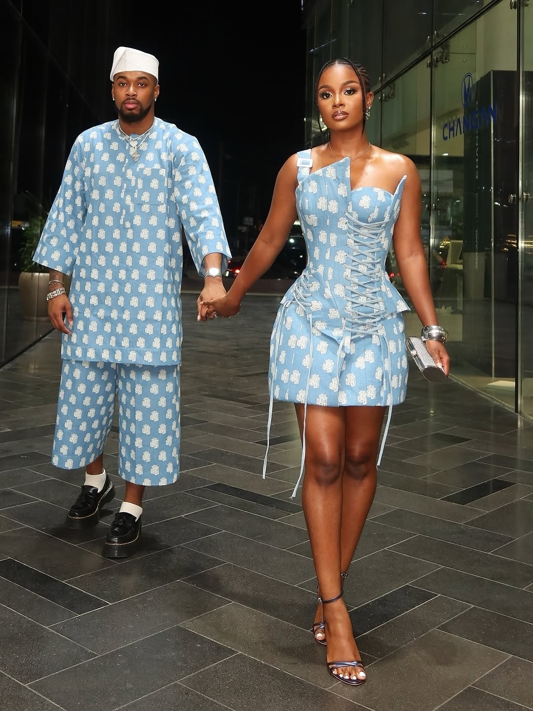 A Stunning Denim Affair: Celebrities Light Up the Olori Ebi Party with ...