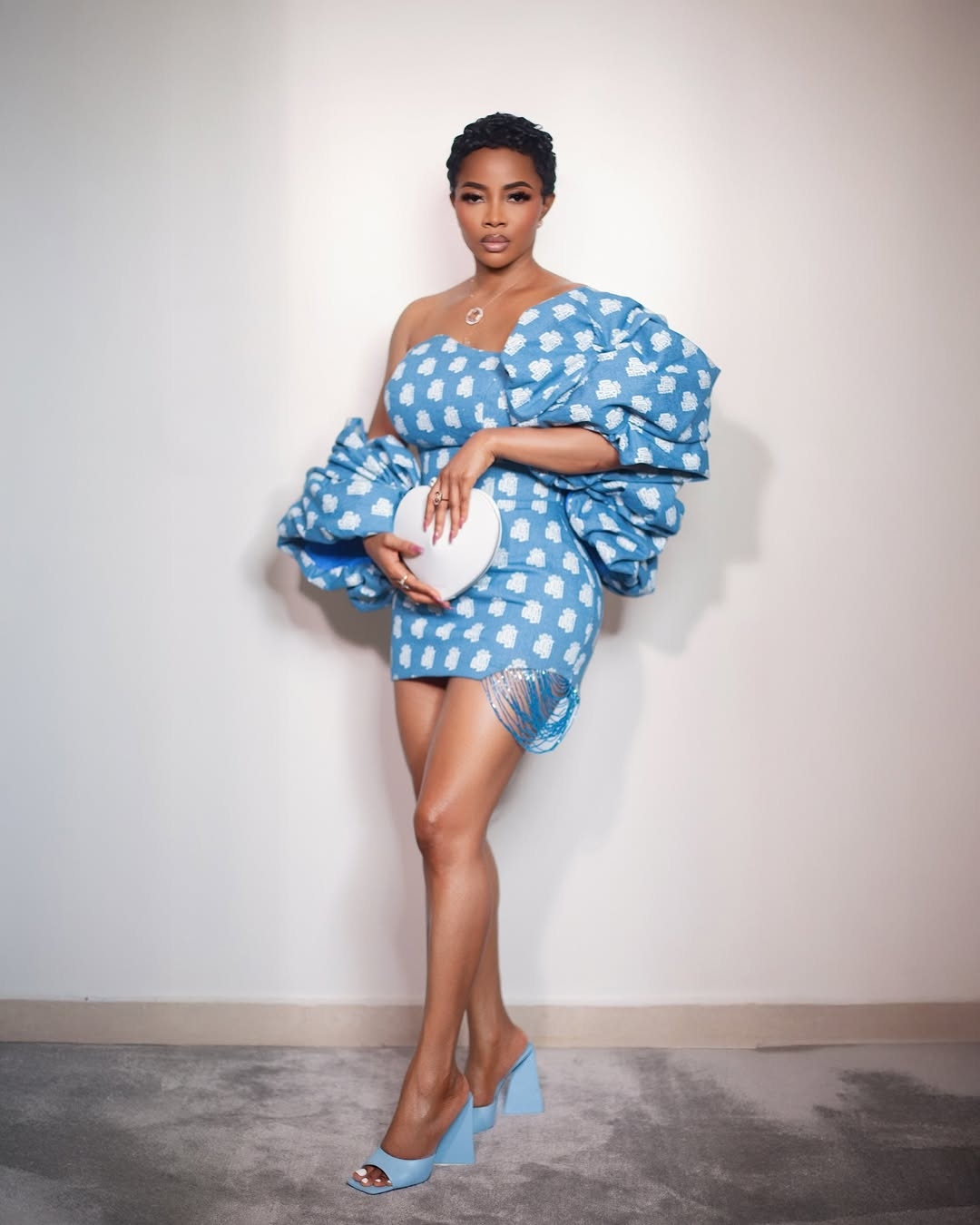 A Stunning Denim Affair: Celebrities Light Up the Olori Ebi Party with ...